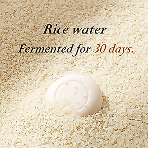 JessEmet Rice Water Shampoo Bar - Fermented Rice Water for Hair Growth Moisturizing best for dry, damaged hair, Curly, and Frizzy Hair, pH balanced, Sulfate-free, Eco Friendly, Vegan, Zero waste.…