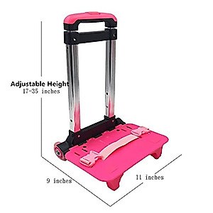 Backpack Hand Truck YUB Wheeled Cart Trolley Hand Aluminium Alloy Folding Trolley Cart for Schoolbag