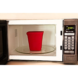 Microwave Popcorn Popper | Replaces Microwave Popcorn Bags | Healthy Air Popped Popcorn - No Oil Needed | BPA Free Premium European Grade Silicone Popcorn Maker by Cestari Kitchen (Red Makes 8 cups)