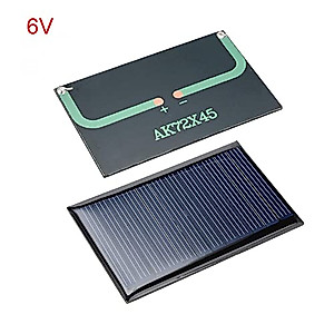 uxcell® 5Pcs 6V 60mA Poly Mini Solar Cell Panel Module DIY for Light Toys Charger 72mm x 45mm