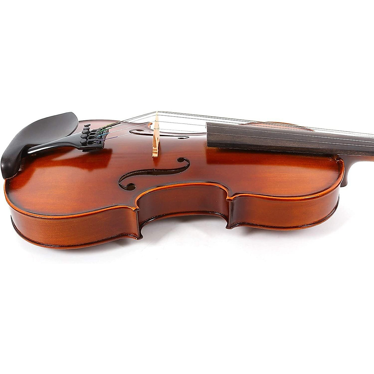 5 String Viola 16 inch Maple Wood Back Spruce Wood Top Ebony Wood Fingerboard & Tailpiece & Chin Rest Full size Viola with Bow and Backpack (5 String 16 inch)