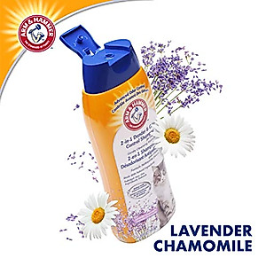 Arm & Hammer 2-in-1 Deodorizing & Dander Reducing Shampoo for Cats | Cat Dander Remover for Cat Dander and Cat Odors | Baking Soda Moisturizes and Deodorizes, Lavender Chamomile Scent, 20 Fl Oz