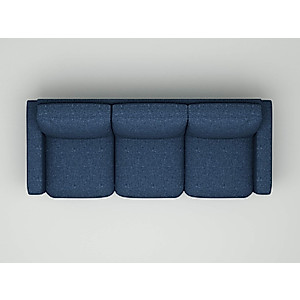 US Pride Furniture Modern Simple Style Soft 3 Seater Sofa with Removable Cushion and Wood Support