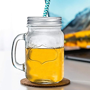 2pcs Mason Jar Straw Lids 3.3in Sealing Lid with Hole Stainless Steel Perforated Cover Secure Jar Caps Leak Proof Canning Cap Drinking Jar Cover