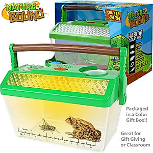 Nature Bound Bug Catcher Critter Barn Habitat for Indoor/Outdoor Insect Collecting with Light Kit, White