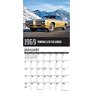 American Muscle Cars 2021 Wall Calendar