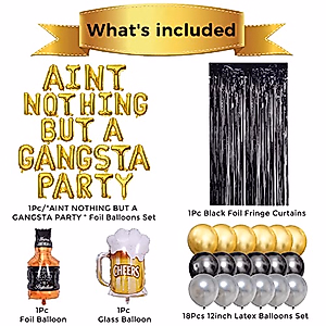 Aint Nothing But A Gangster Party Decorations 90s Party Decorations for Adults Cholo Party Decorations Homies Party Decorations Early 2000s Freaknik Lowrider Party Decorations Hip Hop Party Decoration