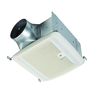 Broan-NuTone QTXE110150DCSL Bathroom Ventilation LED Light, Energy Star Certified, 110-130-150 CFM Bath Fan, White, Medium