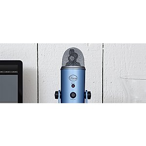 Blue Yeti USB Microphone -10 Year Anniversary Edition, Sunset Sky, with Custom Finish & Multiple Pickup Patterns, 988-000402-CR (Renewed)