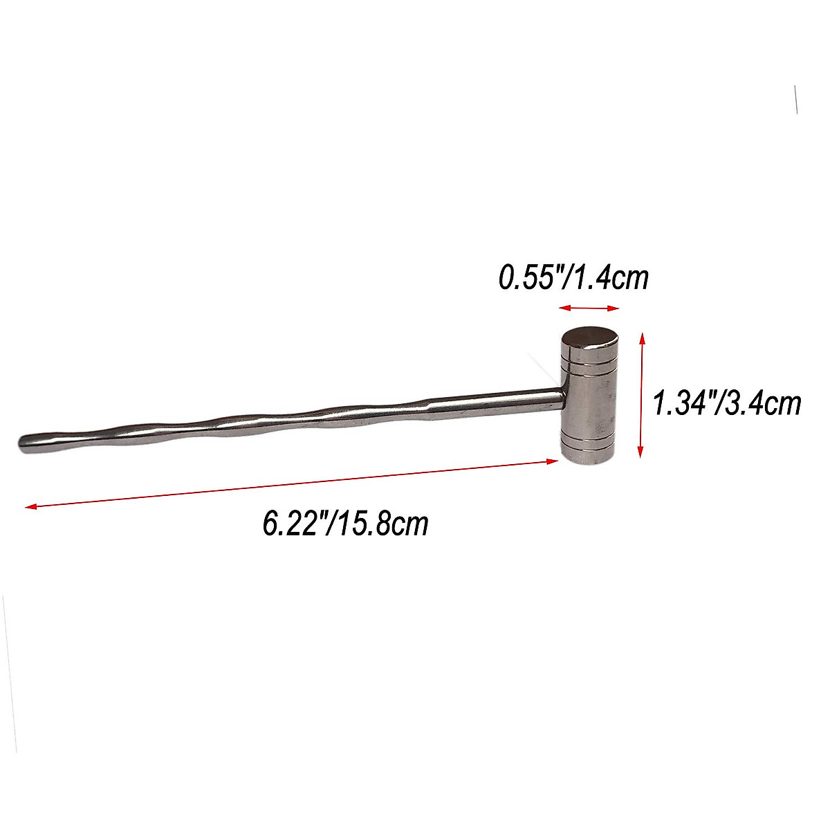 Stainless Steel Crab mallet, Mini Crab Lobster Hammer, Soild Seafood Shellfish Cracker Tool, Metal Dessert Making Mallet Opener -for Cracking Seafood, Break Chocolate Mold (Size 6.22"x1.34")