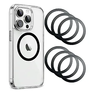 Aothey Universal Metal Rings Sticker Compatible with Magsafe Ultra-Thin(0.2mm) - 6 PCS
