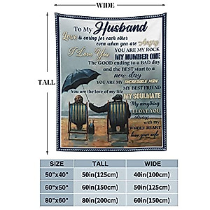 Gaorenji Mens Valentines Gifts,Birthday Gifts for Husband,Father's Day Christmas Blanket Romantic 60" x 50"