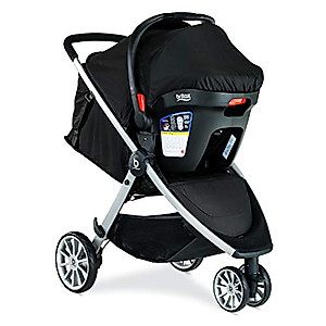 Britax B-Lively and B-Safe Gen2 Travel System, Eclipse Black SafeWash