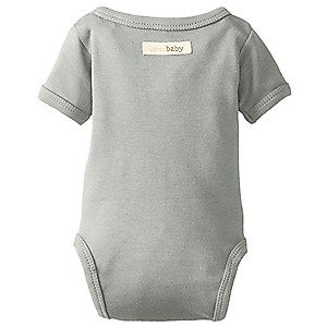 L'ovedbaby Baby Girls Unisex Organic Short-sleeve Kimono Infant-and-toddler-bodysuits, Seafoam, 0-3 Months US