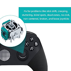 Tolesum Analog Stick Repair Kit for Xbox One Elite Series 2 (2 Pack) - Replacement Repair Module 3D Thumbstick- for Xbox One Elite 2 Controller