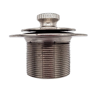 Westbrass Twist & Close 1-3/8" NPSM Fine Thread Bath Drain, Stainless Steel, D331-F-20