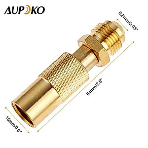 Aupoko 3/8 Propane Elbow Adapter Fitting, Fits for 17 Inch and 22 Inch Black Stone Tabletop Grill or Portable Gas Griddle Connect RV Trailer Extension Hose