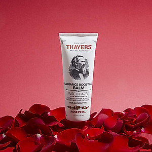 THAYERS Rose Petal Radiance Boosting Moisturizer with Hyaluronic Acid and Vitamin E, 4 Ounces