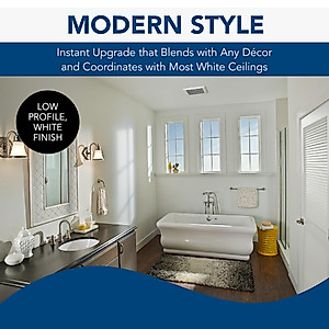 Broan-NuTone FGR300S Replacement Grille Cover for Roomside Series Bathroom Ventilation Fan, Easy Installation, White, 11.25 x 11.75 x 1 inches