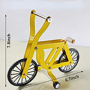 YANQIN Bird Intelligence Training Toy，Parrot Puzzle Bicycle Toy for Small Medium Bird，Parrot Educational Table Top Trick Prop Toy，Bird Foot Talon Toy for Lovebird Conures Parakeet (Large)