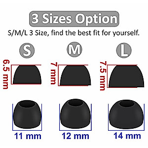 Strap Ear Tips Kit Compatible with Beats Fit Pro, Anti-Lost Soft Silicone Lanyard Neck Rope Cord Lease Replacement Gel Eartips Skin Accessories Compatible with Beats Fit Pro - Black