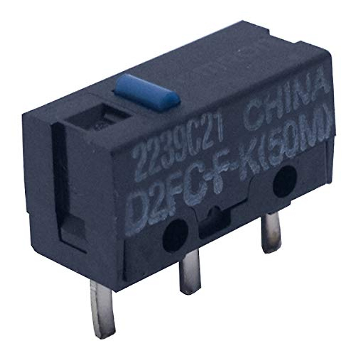 4 Pack OMRON Ultra Subminiature Basic Micro Switches D2FC-F-K(50M) Pin Plunger PCB Terminals Mouse