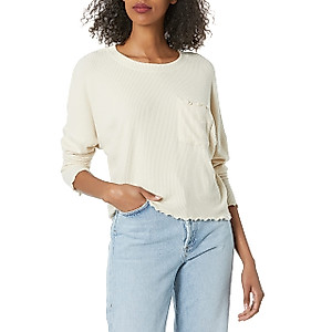 Roxy womens Cozy Day Pullover Crew Sweatshirt Shirt, Tapioca 212, Medium US