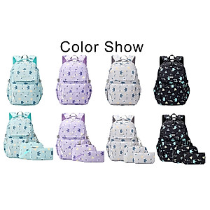 JiaYou Girls Women Backpack Junior Middle School Daypack High School University Laptop Bag(Purple Backpack,29 Liters)