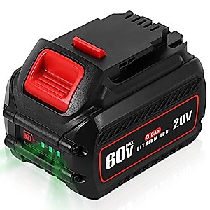 CaliHutt 【Upgrade】 20V/60V/120V MAX 9.0Ah Replacement Battery for Flexvolt MAX DCB606 DCB612 DCB606-2 DCB609-2 DCB204 DCB206 Cordless Power Tools Lithium-ion Battery