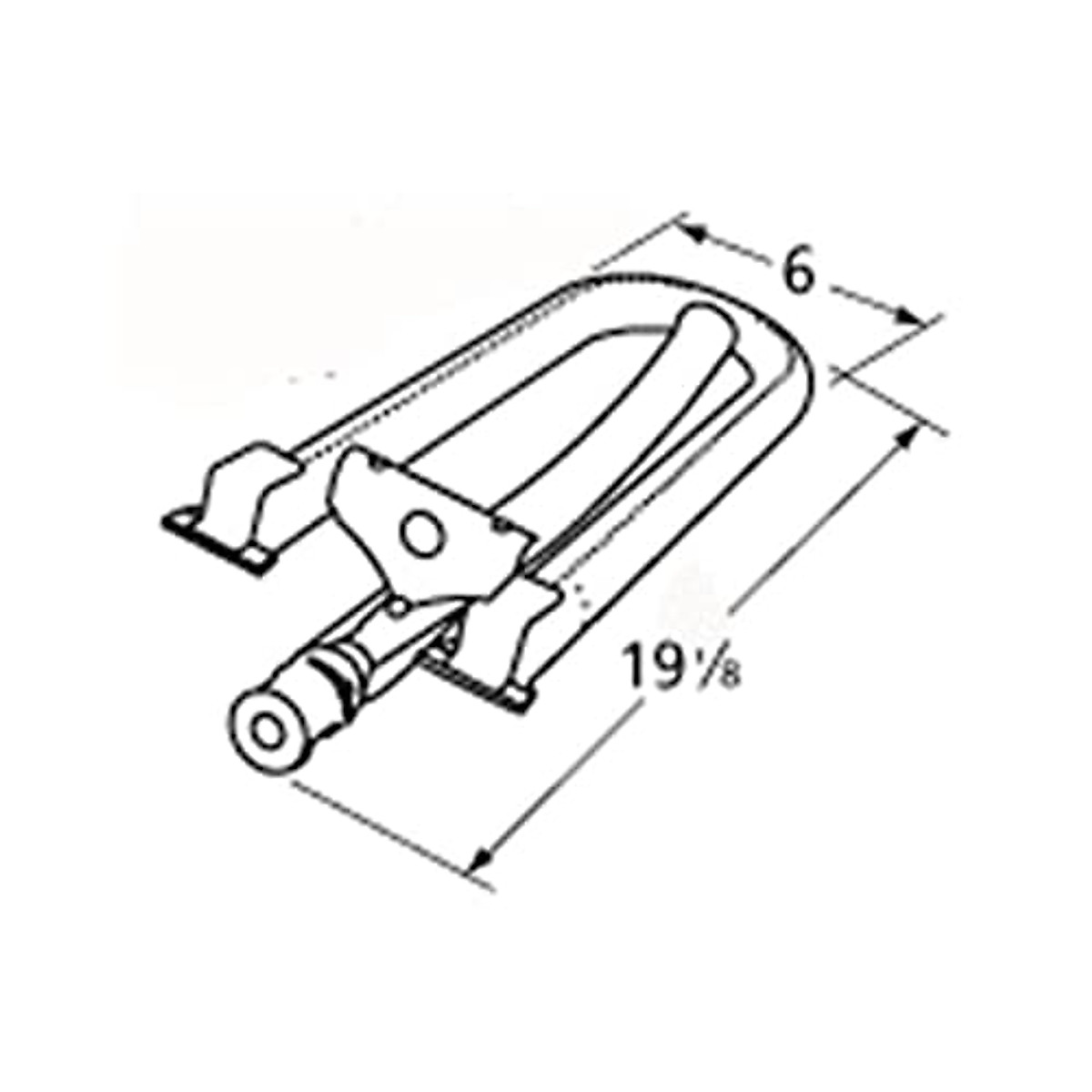 Diy Part Center BBQ Grill Compatible with DCS Grills Burner U-Shaped DIYDCSU1