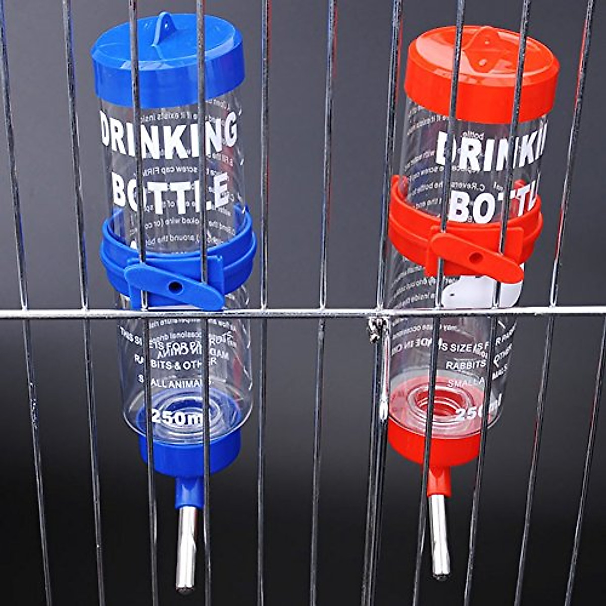 carduran Pet Water Bottle Hanging Drinking Bottle Automatically Feeding Water for Hamster Mice Gerbil Rat Chinchillas Guinea Pig Squirrel Rabbit Small Animals Random Color