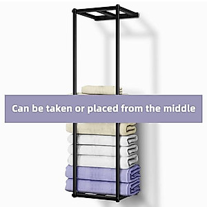 28" Wall Towel Rack for Bathroom Towel Rack Wall Mounted Towel Holder for Rolled Bath Towels,New Upgrade 3 Bars Towel Rack