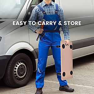 BOSEO Furniture Dolly, Securely Holds 500 Lbs Heavy Duty 4 Wheels Moving Dolly, Furniture Movers with Wheels for Piano Couch Fridge Heavy Items(23" x11.5" Platform)