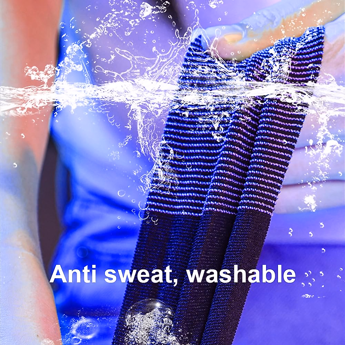 Aktudy 1 Pair Five-Finger Gloves Highly Sensitive Gaming Finger Sleeves Anti-Sweat Breathable Keep Warm for PUBG E-Sports Sara Gaming Gloves (Blue)