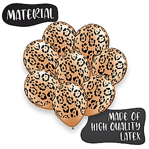 25PCS Leopard Balloons Cheetah Print Balloons Cheetah Balloons Leopard Print Balloons Jungle Animal Balloons Safari Balloons