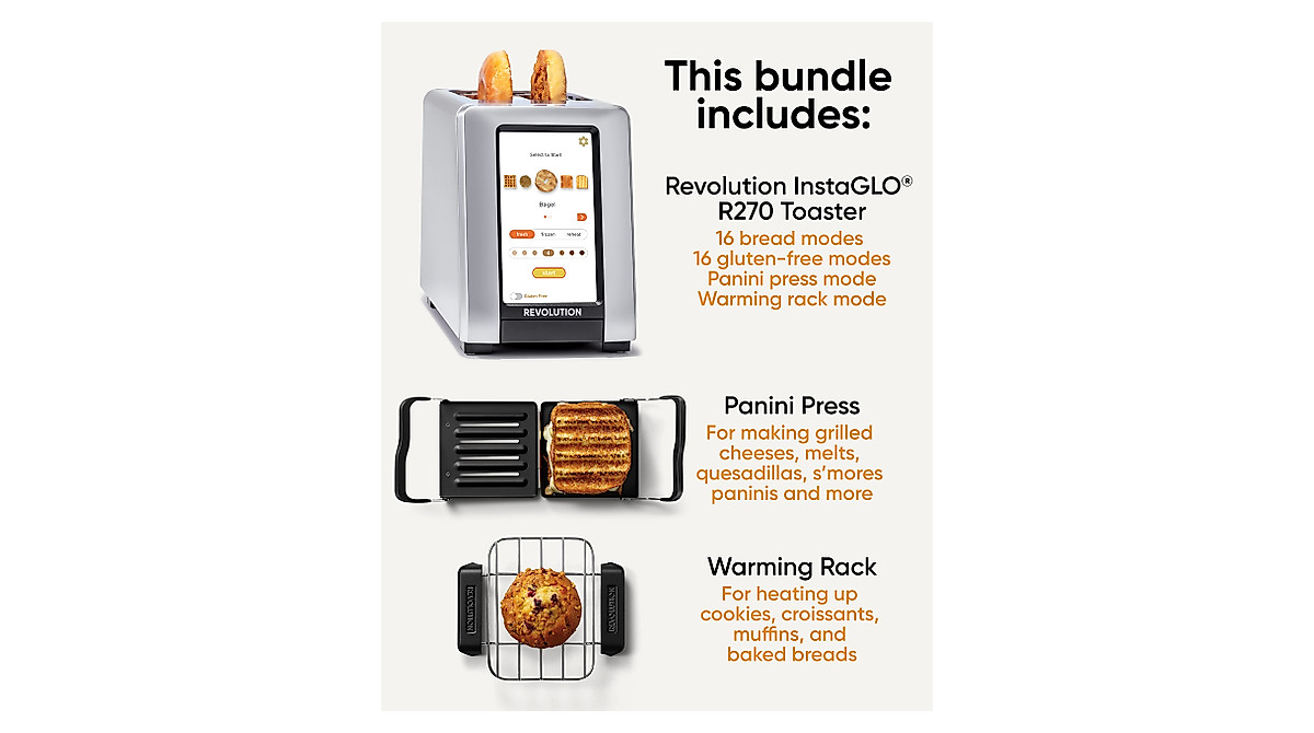 Revolution R270 High-Speed Touchscreen Toaster with InstaGLO Technology