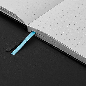 NEO SMARTPEN Lamy Digital Paper Notebook in Black │ 192 Pages of Bleed proof 80g Paper Bound in Thread Binding - with Soft Grey Dot Ruling │ Size 57 x 82.7 inches (145 x 210 mm),1236415