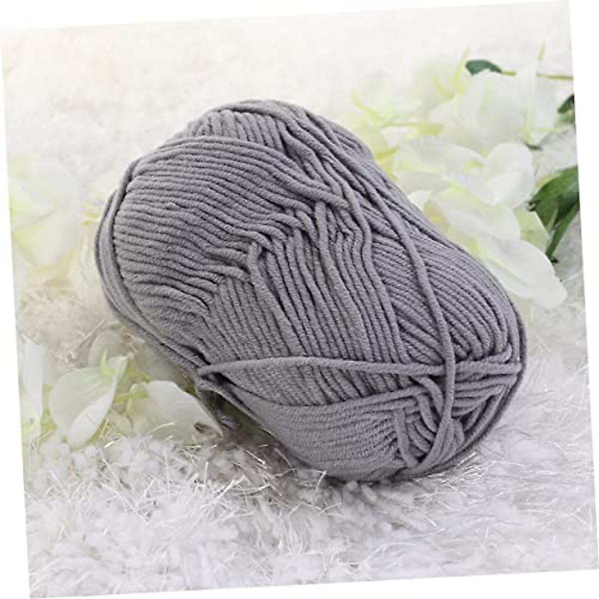 Fuzzy Yarn Cotton Line Blanket Yarn White Yarn Simple Doll Frosting Suite Dark Grey Knitting Yarn Cone Yarn Kit Fuzzy Yarn Knitting Yarn Cotton Yarn Acrylic Yarn Simply Soft Yarn