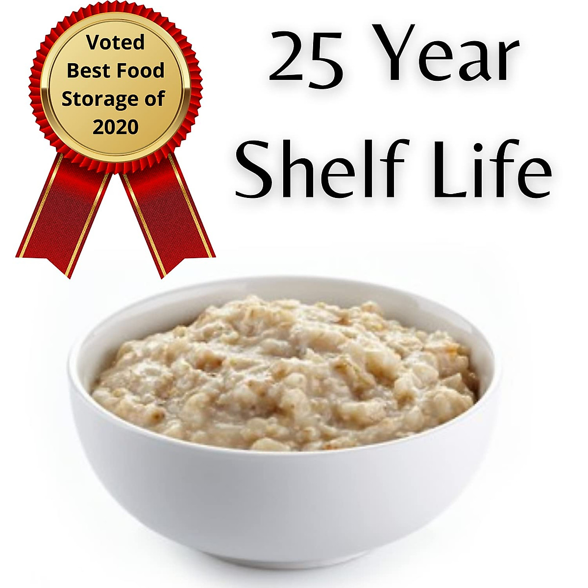 Ready Supply Food Survival Food 25 Year Shelf Life Breakfast, Lunch & Dinner Emergency Food Supply (Extra Large) 2X Bigger Than Competitors | Freeze Dried Food Bucket Long Term Food Storage |