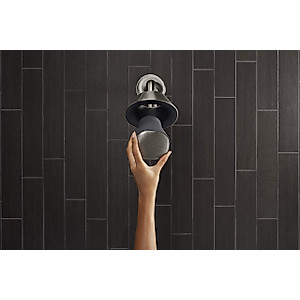 KOHLER 28238-NKE-BN Moxie Bluetooth Showerhead, Waterproof Shower Speaker, 2.5 GPM, Vibrant Brushed Nickel