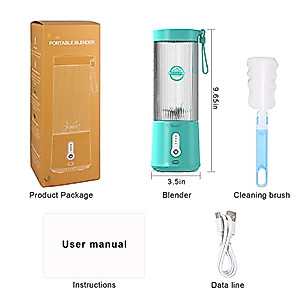 Smoothies Shake Blender with Powerful Blades, Personal Blender for Shakes and Smoothies, Portable Blender Mini Juicer for Kitchen Travel Gym Sports