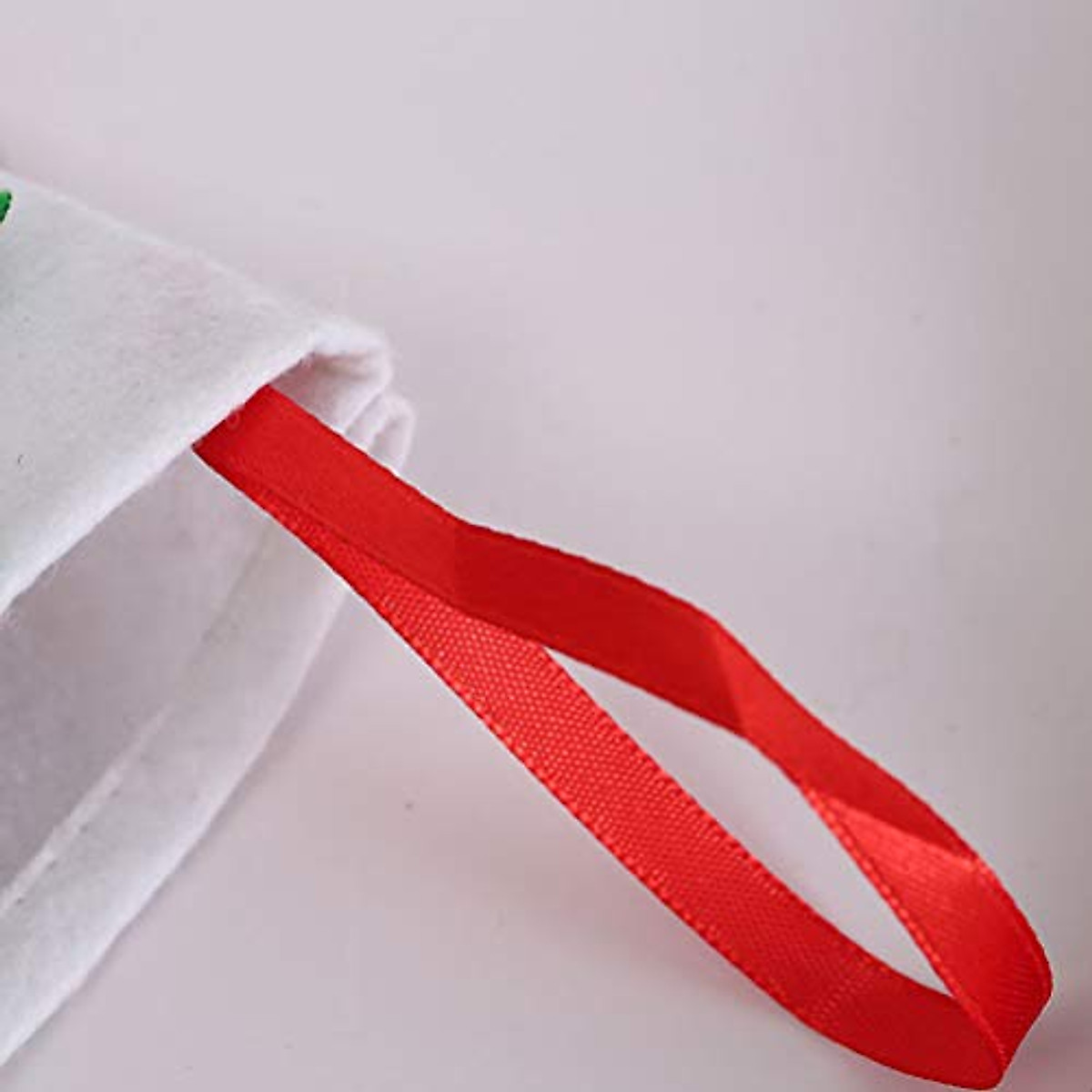 Happyyami 6 Pcs Christmas Silverware Holders Mini Stocking Dinner Table Decorations Tableware Holder Cutlery Knife Spoon Fork Candy Pouch Bag Hanging Socks for Xmas Tree