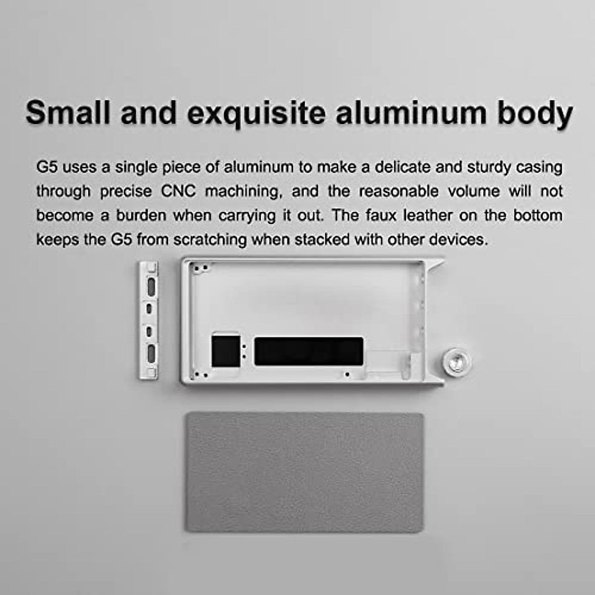 Topping G5 USB DAC, Portable LDAC Audio Built-in NFCA HPA Bluetooth Headphone AMP(Black)