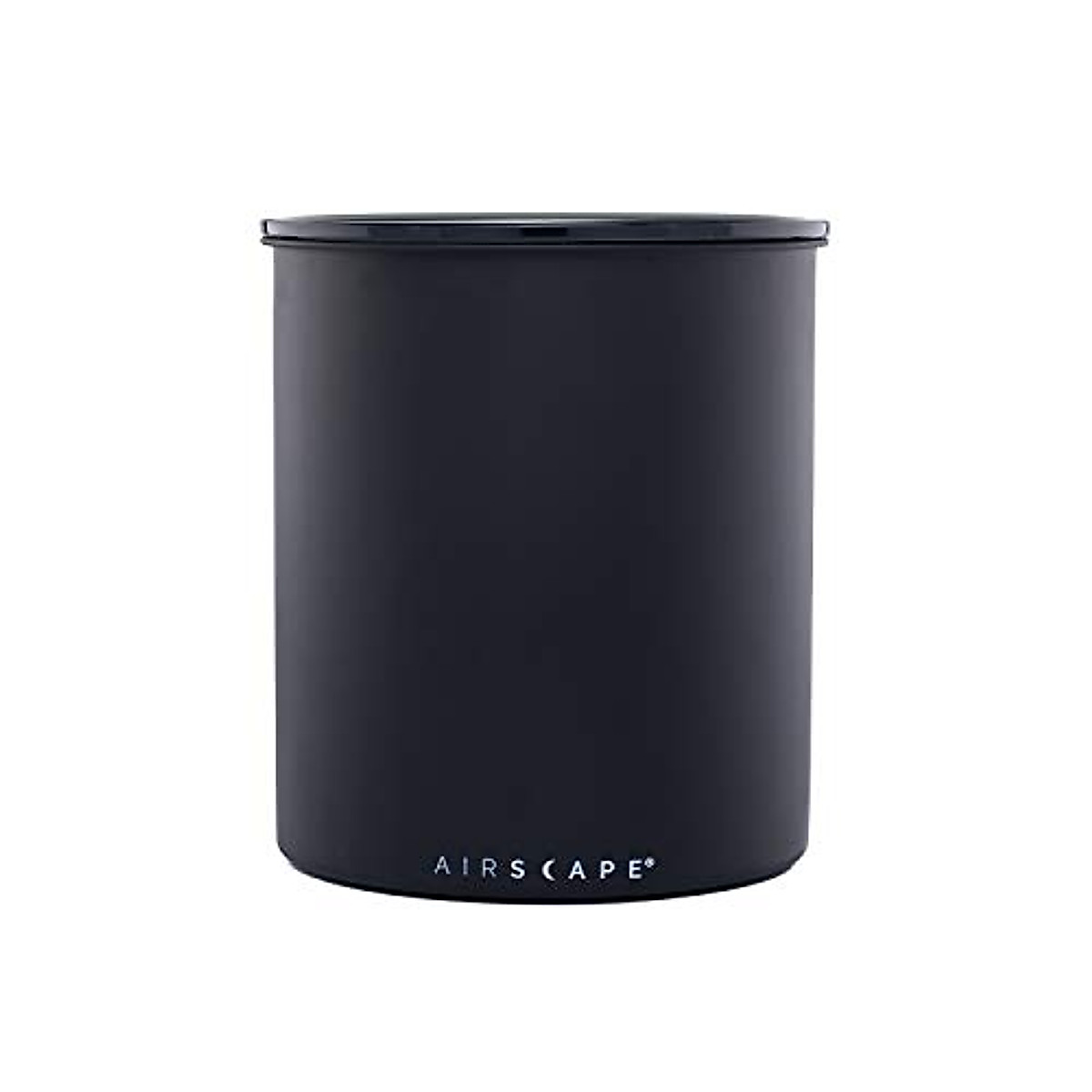 Airscape Kilo Coffee Storage Canister - Large Food Container Patented Airtight Lid 2-Way Valve Preserve Freshness Holds 2.2 lb Dry Beans (Matte Black)