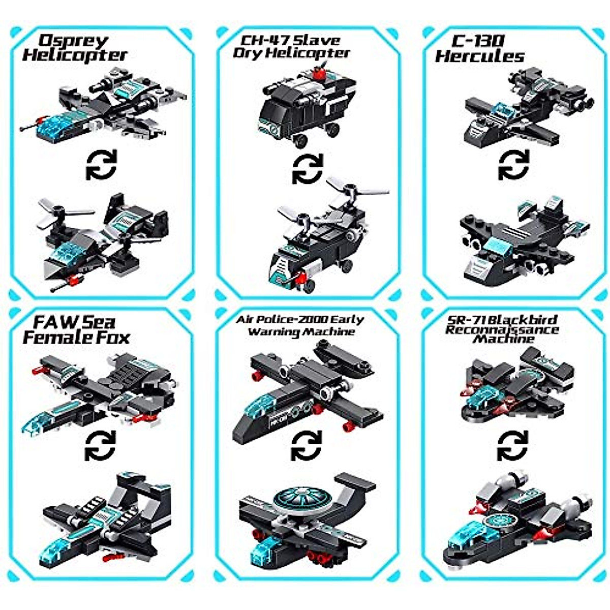 MOONTOY 577PCS STEM Robot Building Toys Set 25-in-1 Engineering Kit Building Blocks Bricks Construction Vehicles Educational Christmas Birthday Gifts for Kids Boys Girls 5 6 7 8 9 10 11 12+ Year Old