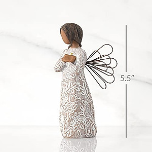Willow Tree Remembrance (Darker Skin), Sculpted Hand-Painted Angel