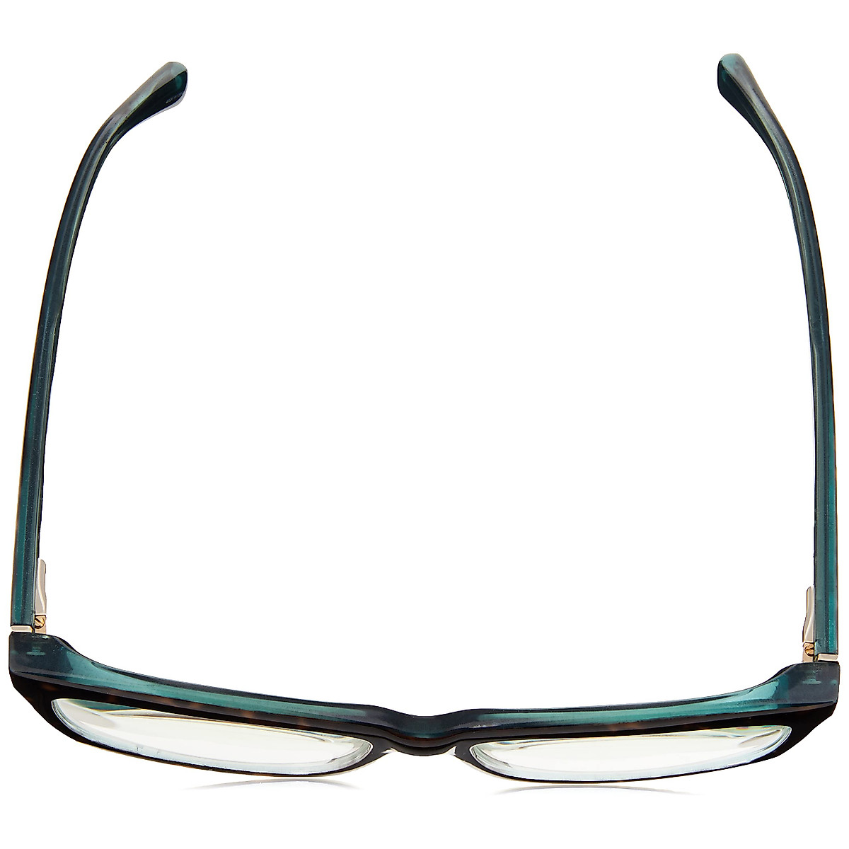 Kate Spade New York Women's Kate Spade Female Optical Style Dollie Rectangular Reading Glasses, Havana Blue/Demo Lens, 53mm, 15mm + 1.5