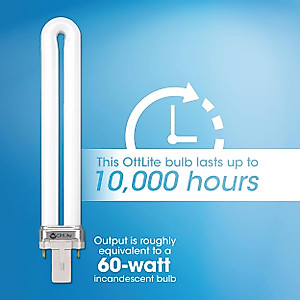 OttLite 13 Watt Folding Task Lamp, Black - Portable, Adjustable, Desk Light