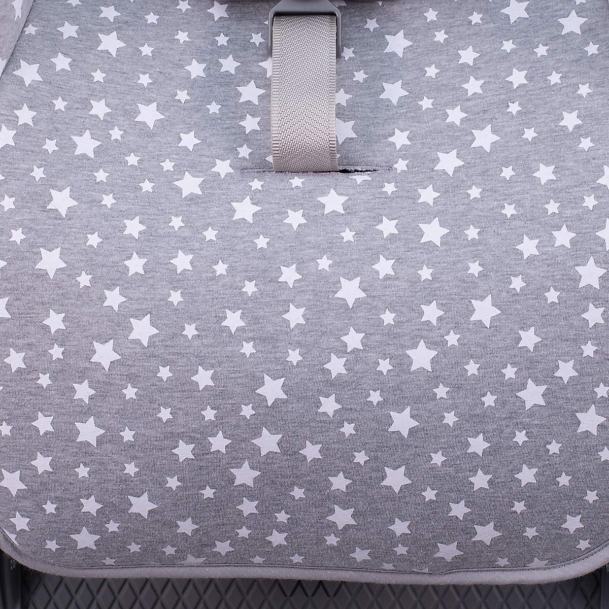 JYOKO Kids Mat Cotton Compatible with Maclaren Quest (New Version: Padded) (White Star)