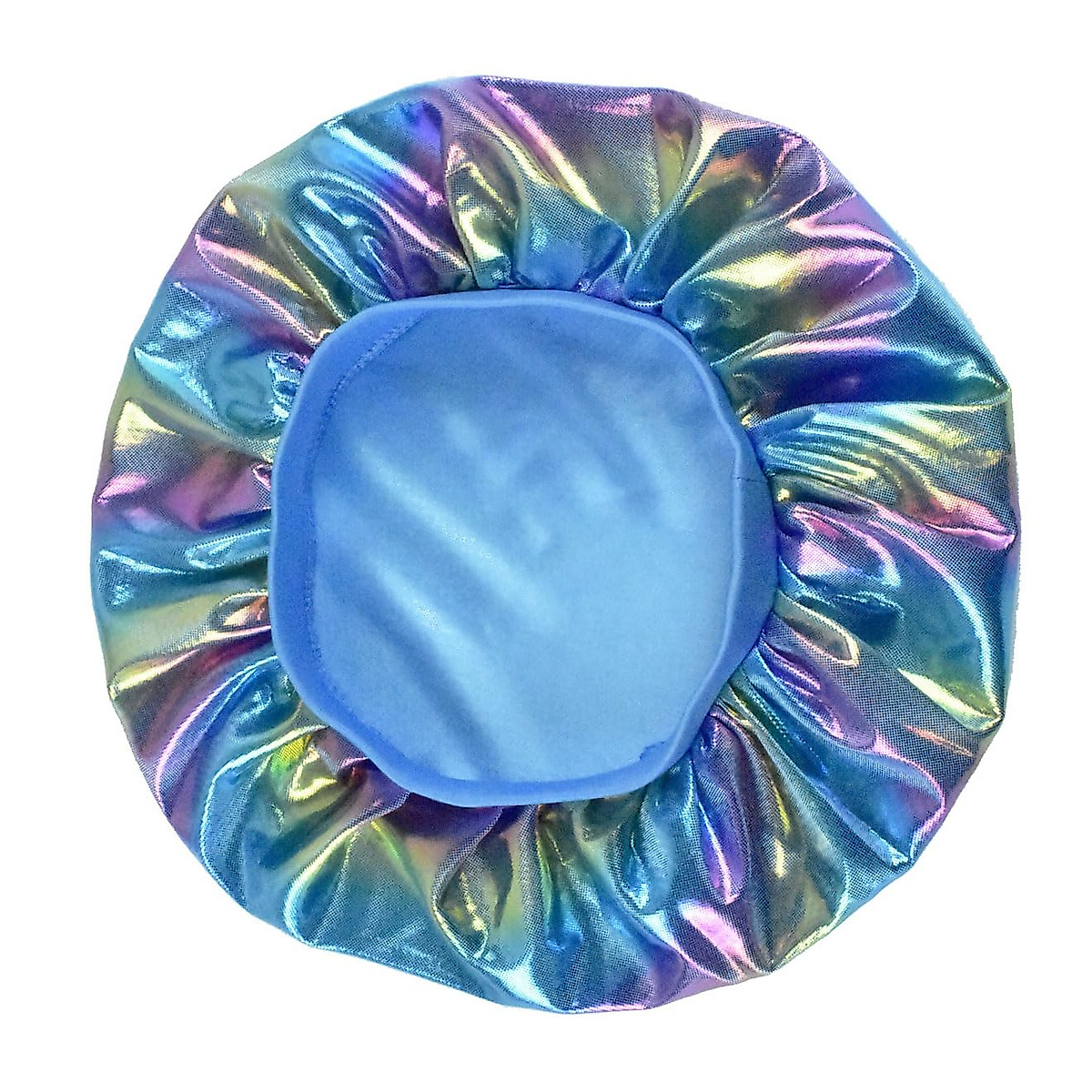 Kids Bonnets for Girls Sleeping Bonnets for Kids Curly Hair Satin Sleep Caps for Kids Shower Caps Satin Night Cap for Kids (Colorful Blue + Pink)